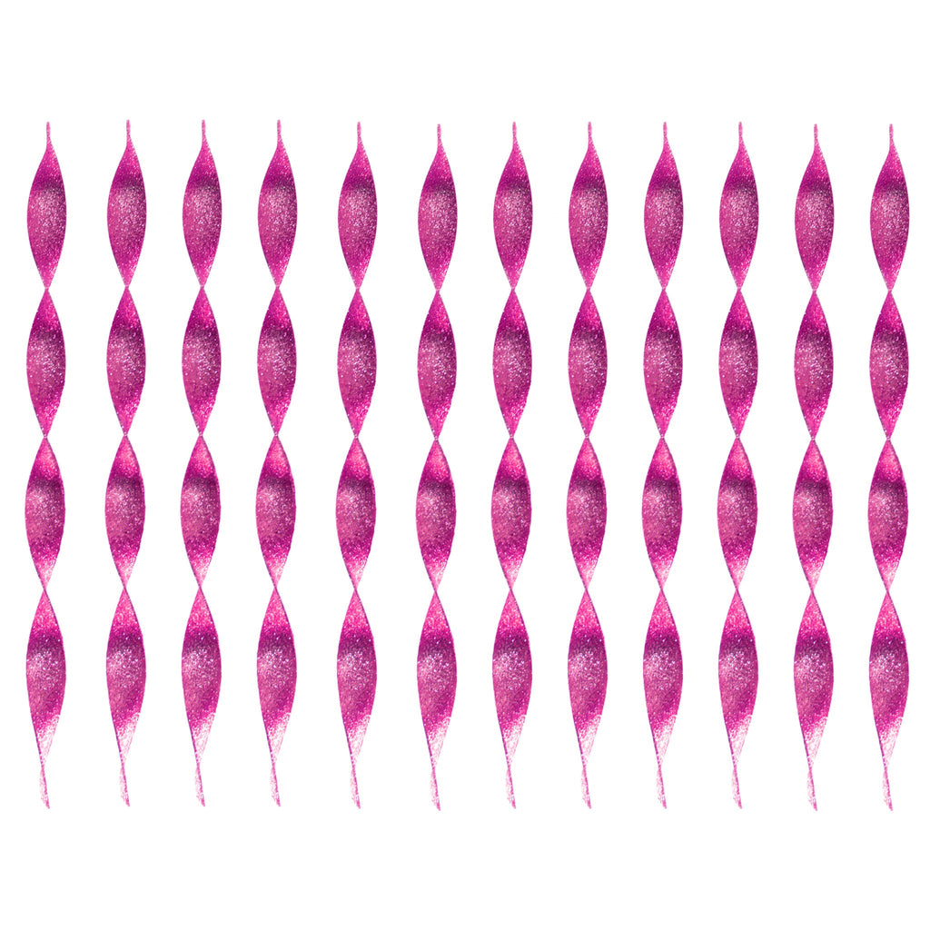 Pink Glitter Sticks Hanging Christmas Tree Ornaments – Lee Display