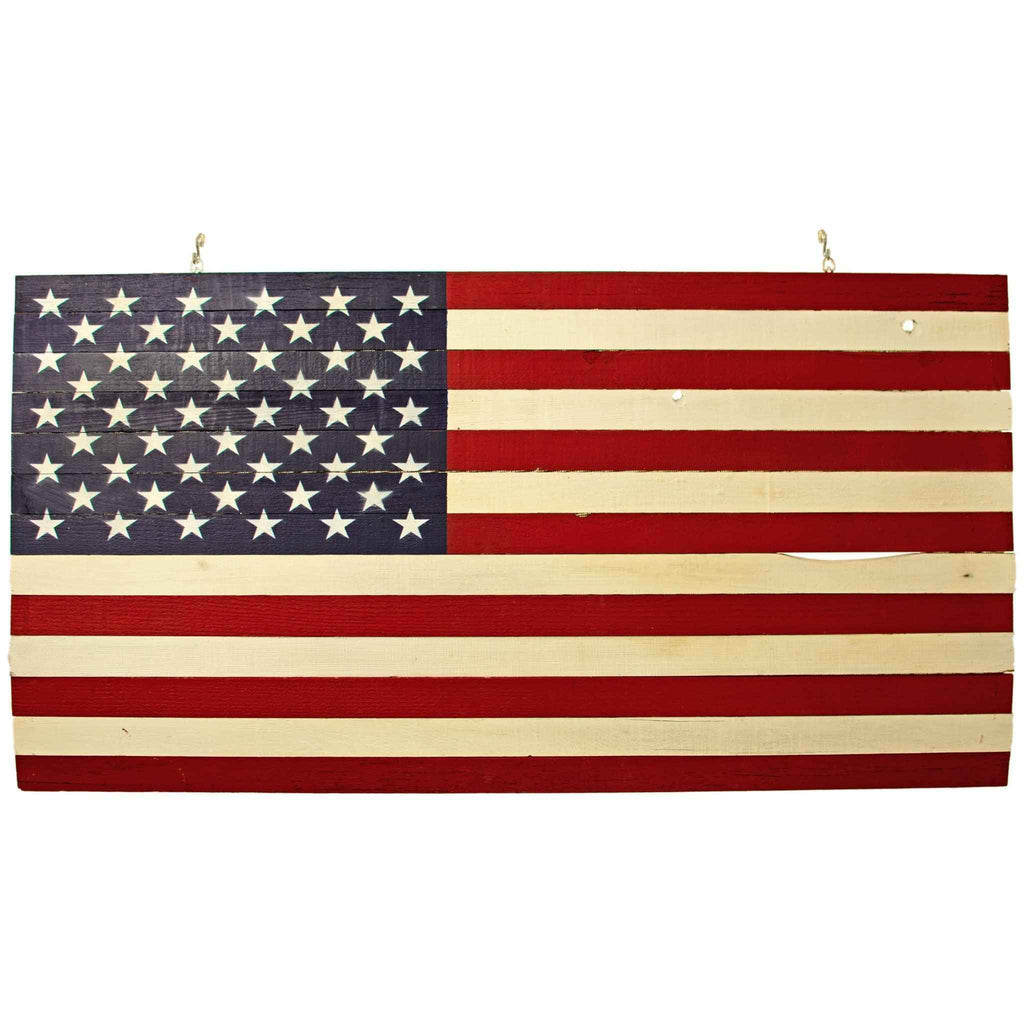 American Flags Wood Wall Decor Made in USA by Lee Display