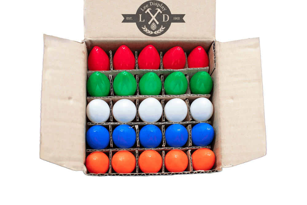 Ceramic Multi-Color Lights C7 C9 Bulb Replacements Store – Lee Display