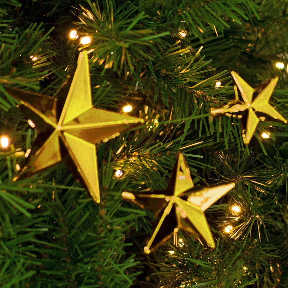24 Pack | Gold Star Pick Ornaments | Holiday Decor | Lee Display