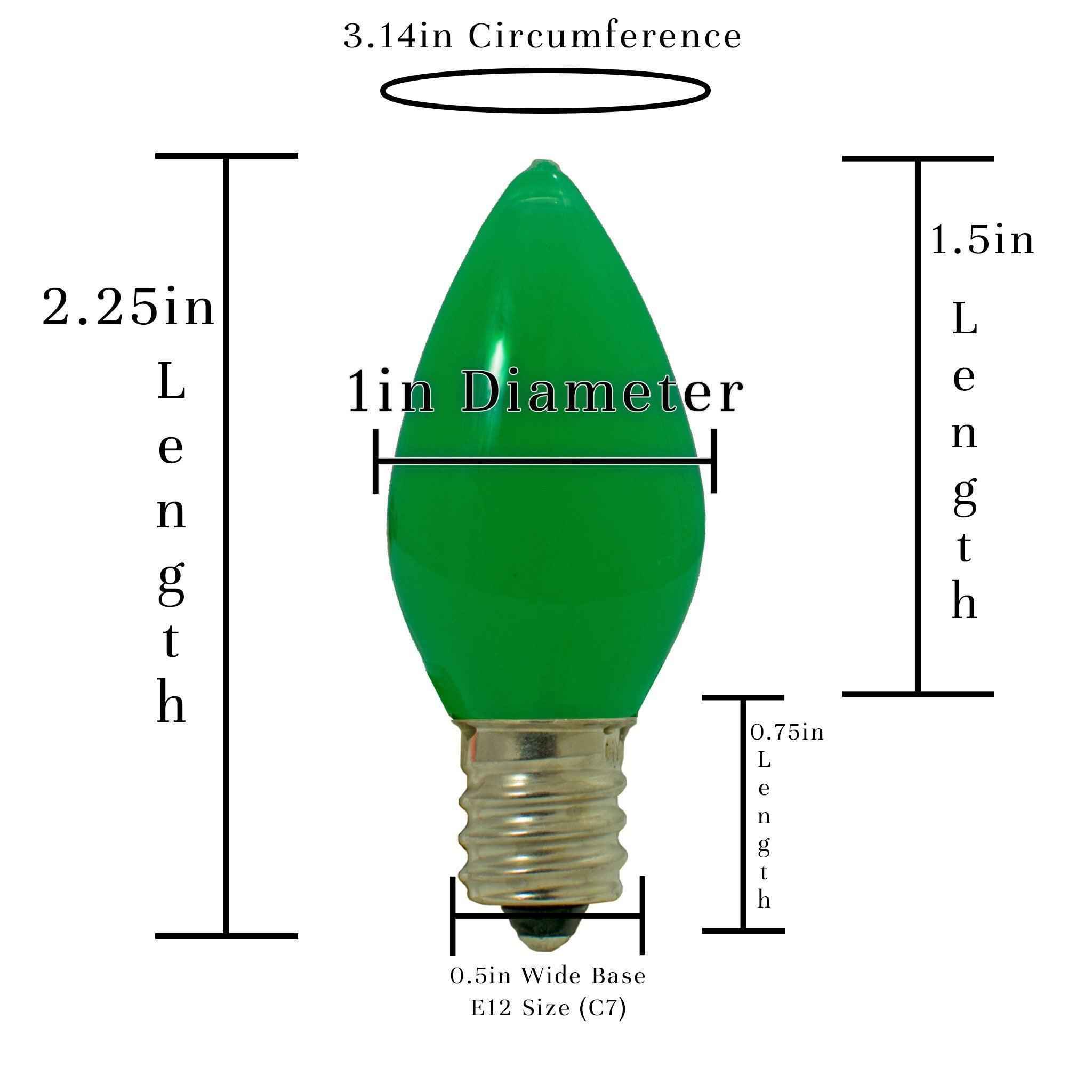 Multi-Color Solid LED Christmas Light Bulbs | C7 C9 | Shop | Lee Display
