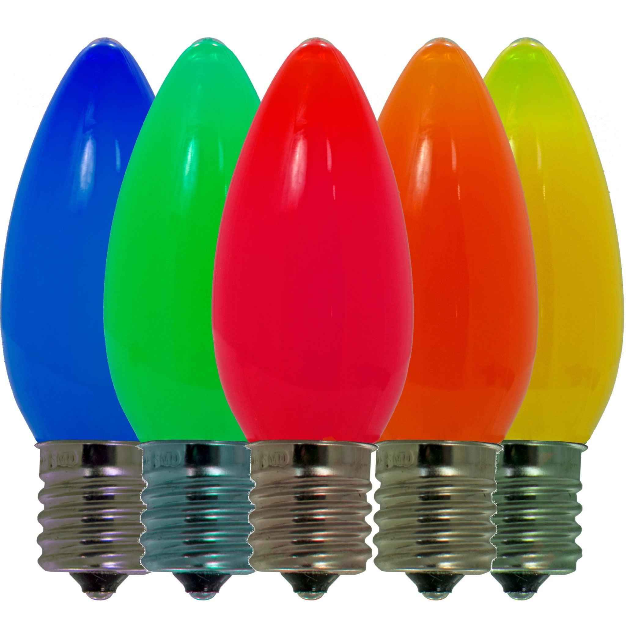 Multi-Color Solid LED Christmas Light Bulbs | C7 C9 | Shop | Lee Display