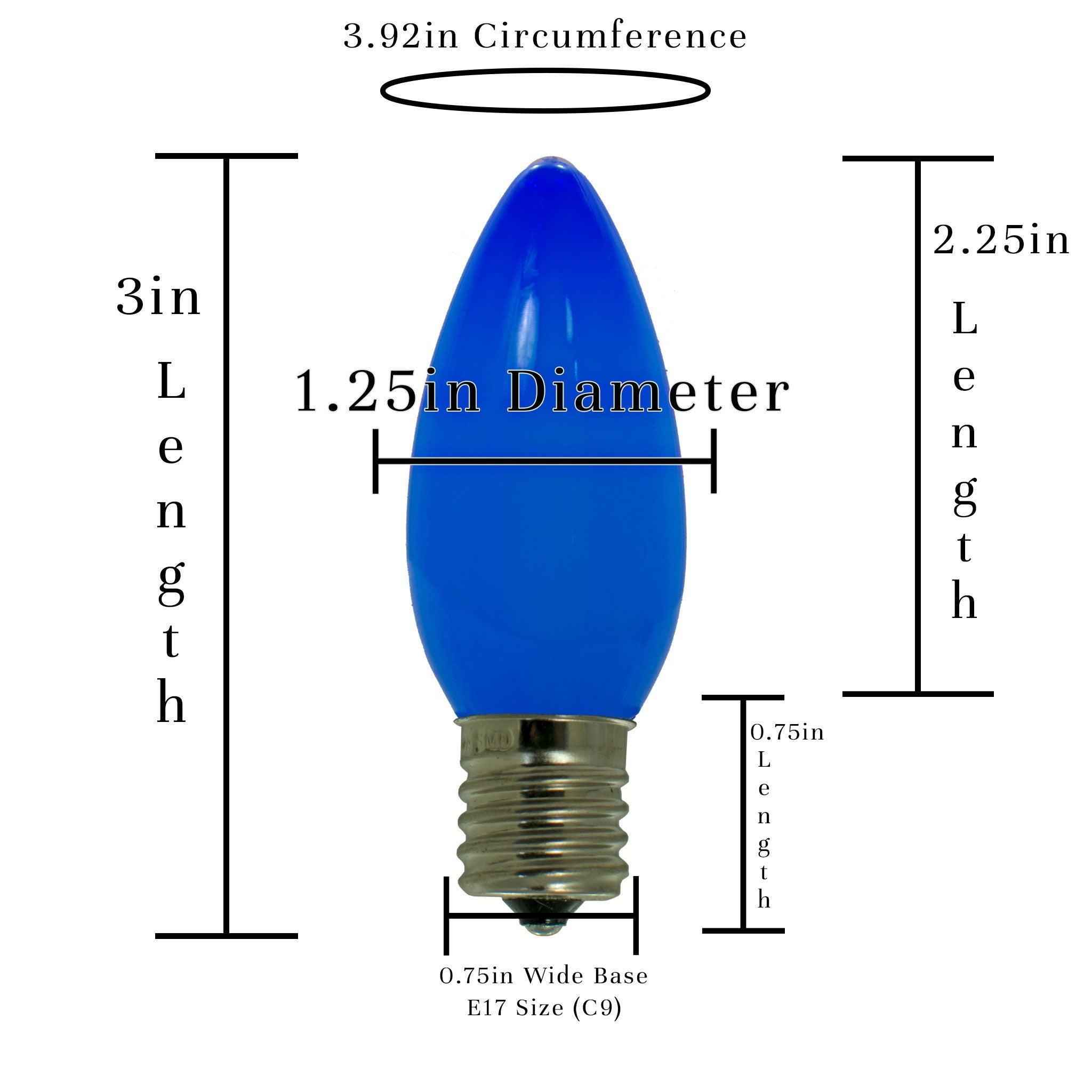 Multi-Color Solid LED Christmas Light Bulbs | C7 C9 | Shop | Lee Display