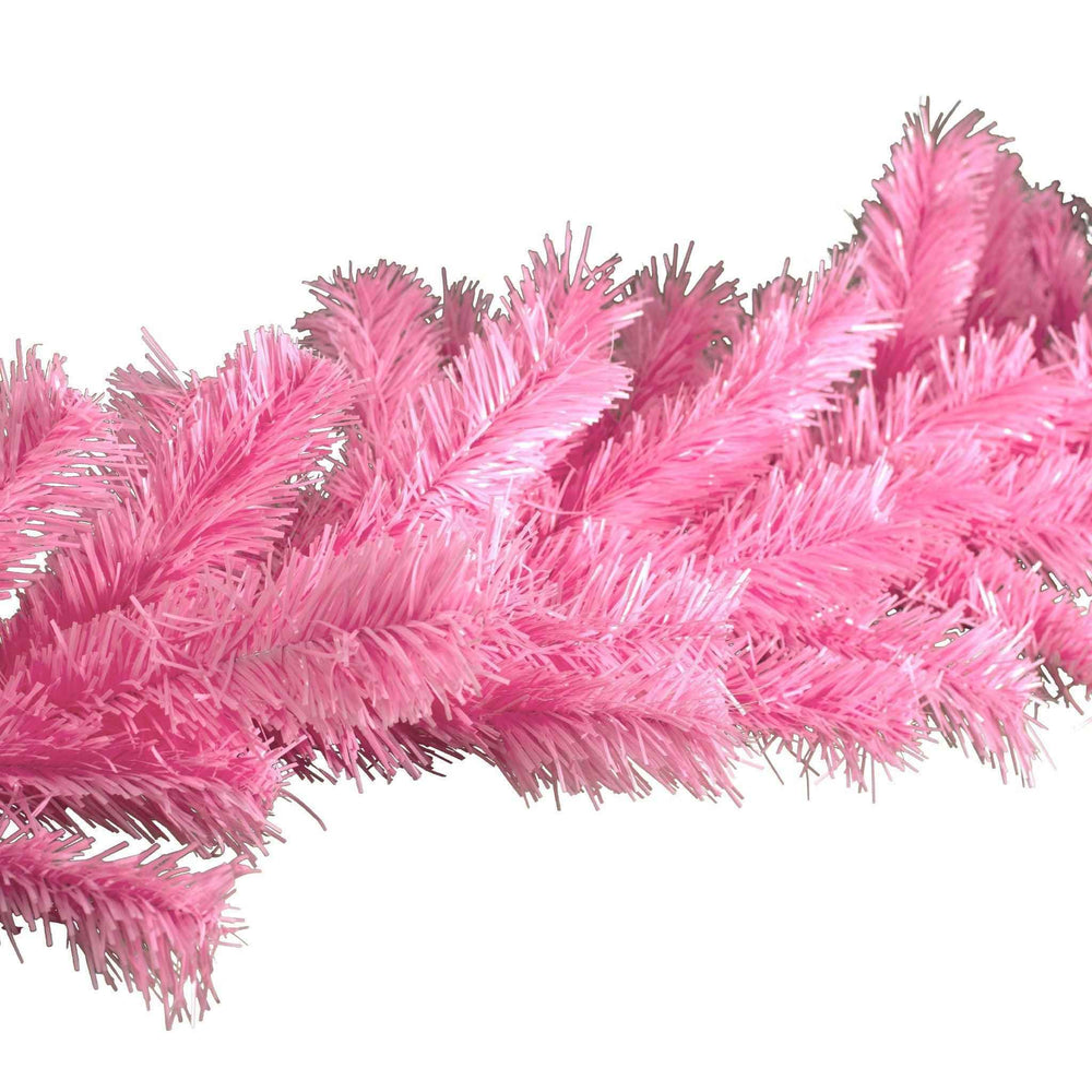Pink Christmas Garland | Tinsel Brush Foliage | Holiday Decor – Lee Display