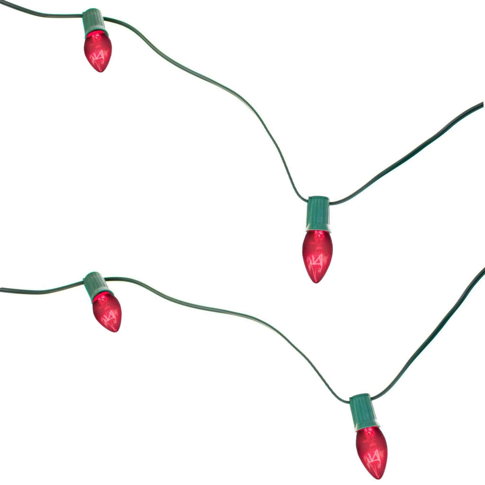 Buy brand new box of C7/C9 Pink Christmas Light Bulbs at Lee Display