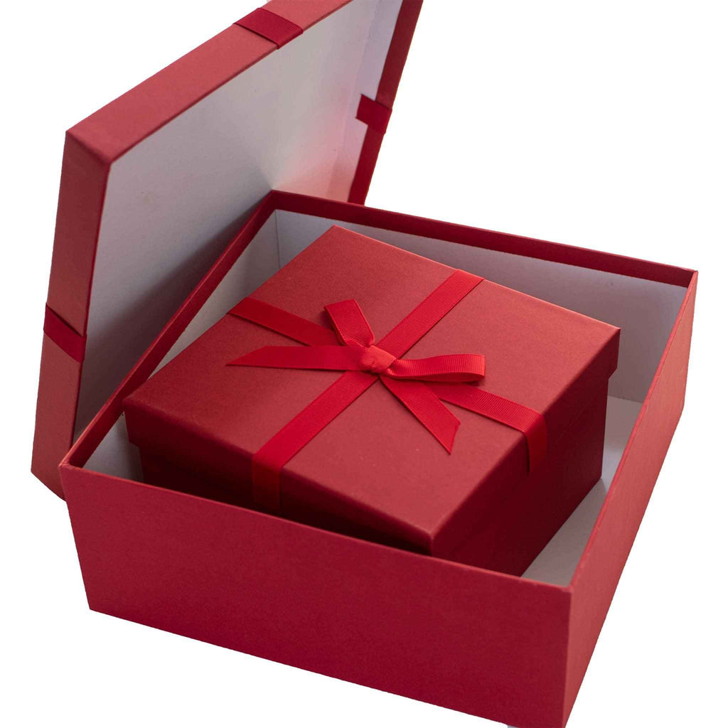 Red Christmas Gift Boxes Sold in 2 Piece Set – Lee Display