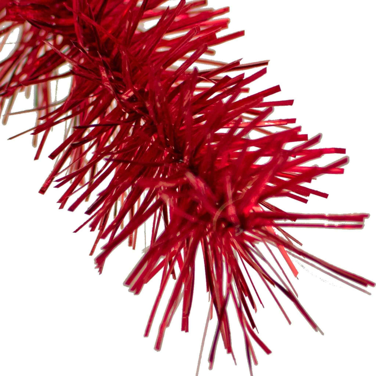 30FT Length Tinsel Garland | Metallic Red | Shop Lee Display