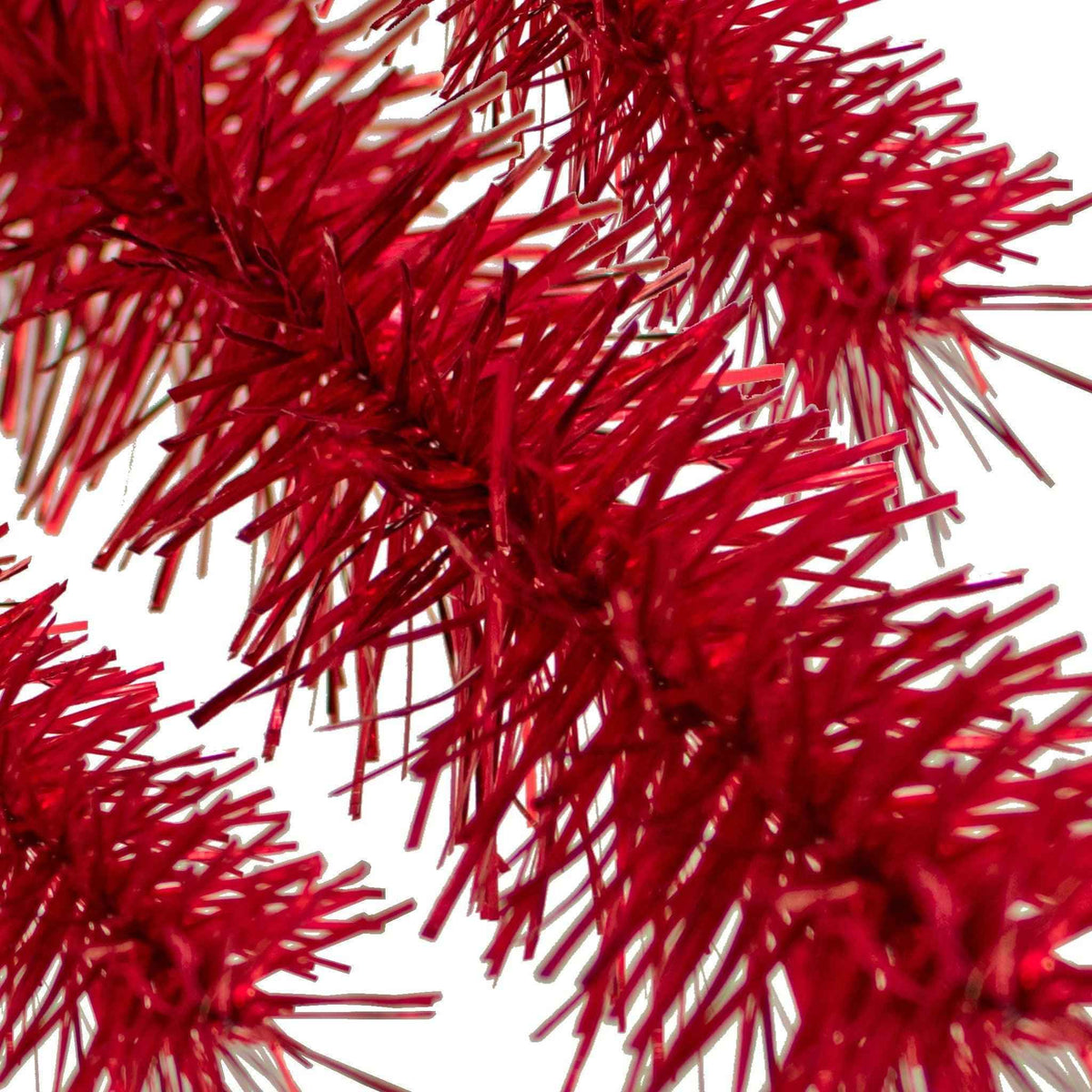 30FT Length Tinsel Garland | Metallic Red | Shop Lee Display