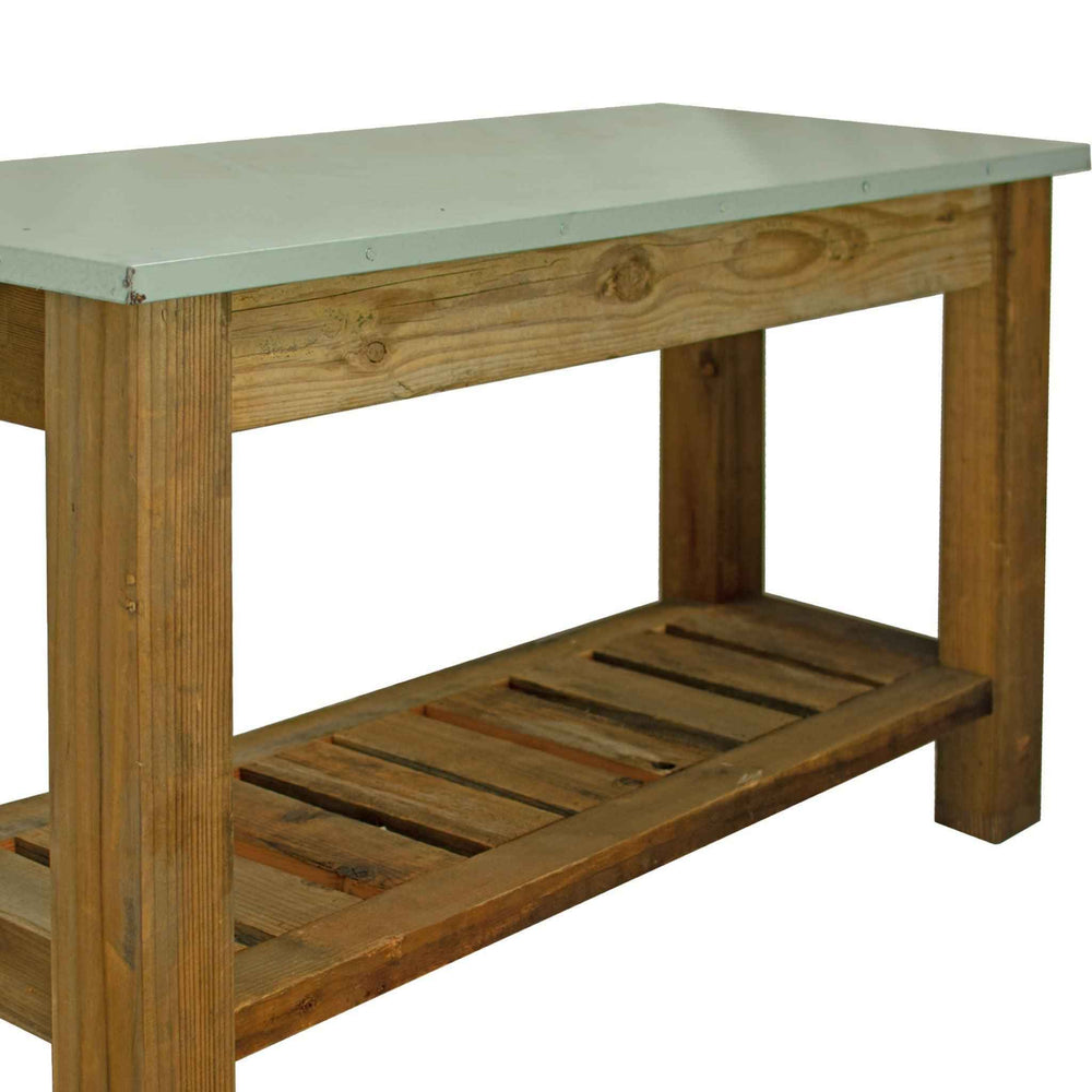 Rustic Redwood Outdoor Patio Console Table - Shop Lee Display