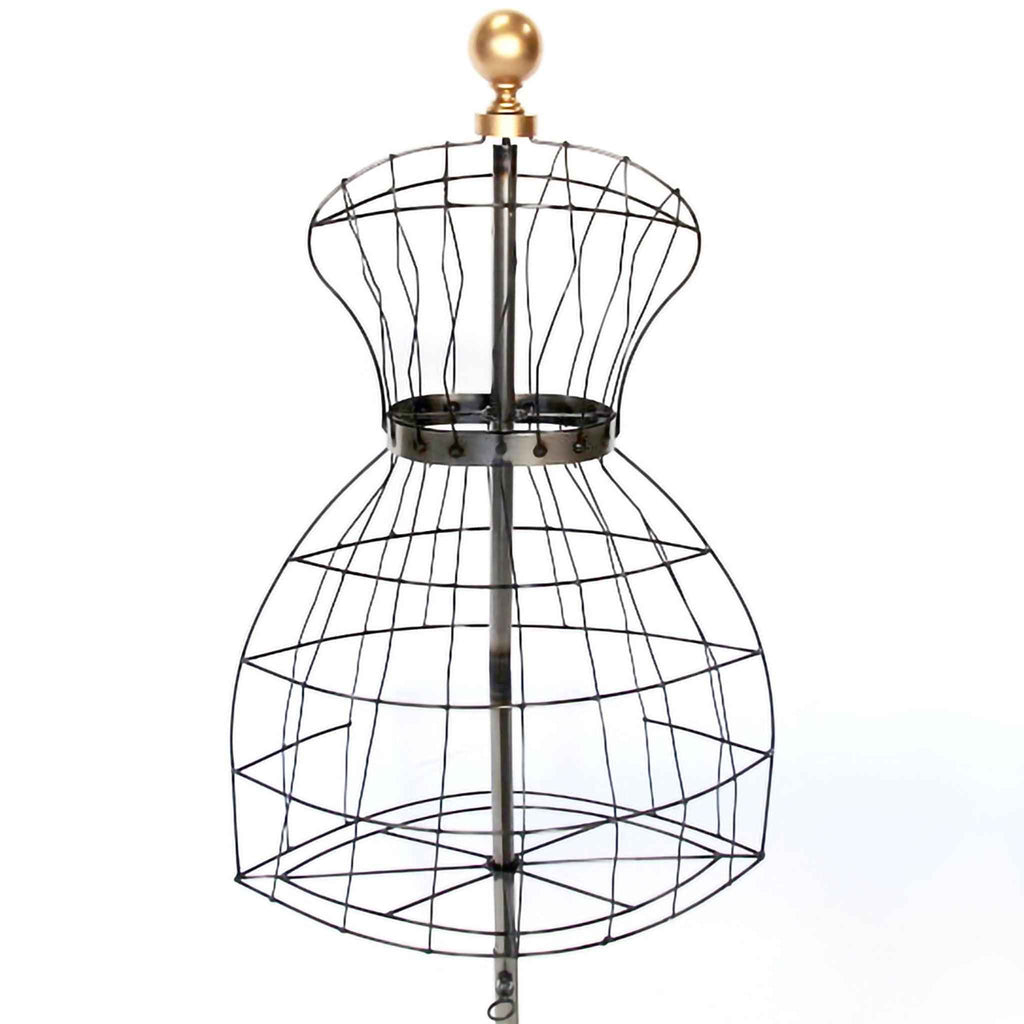 Vintage Style Wire Bust Forms | Stand Included | Lee Display