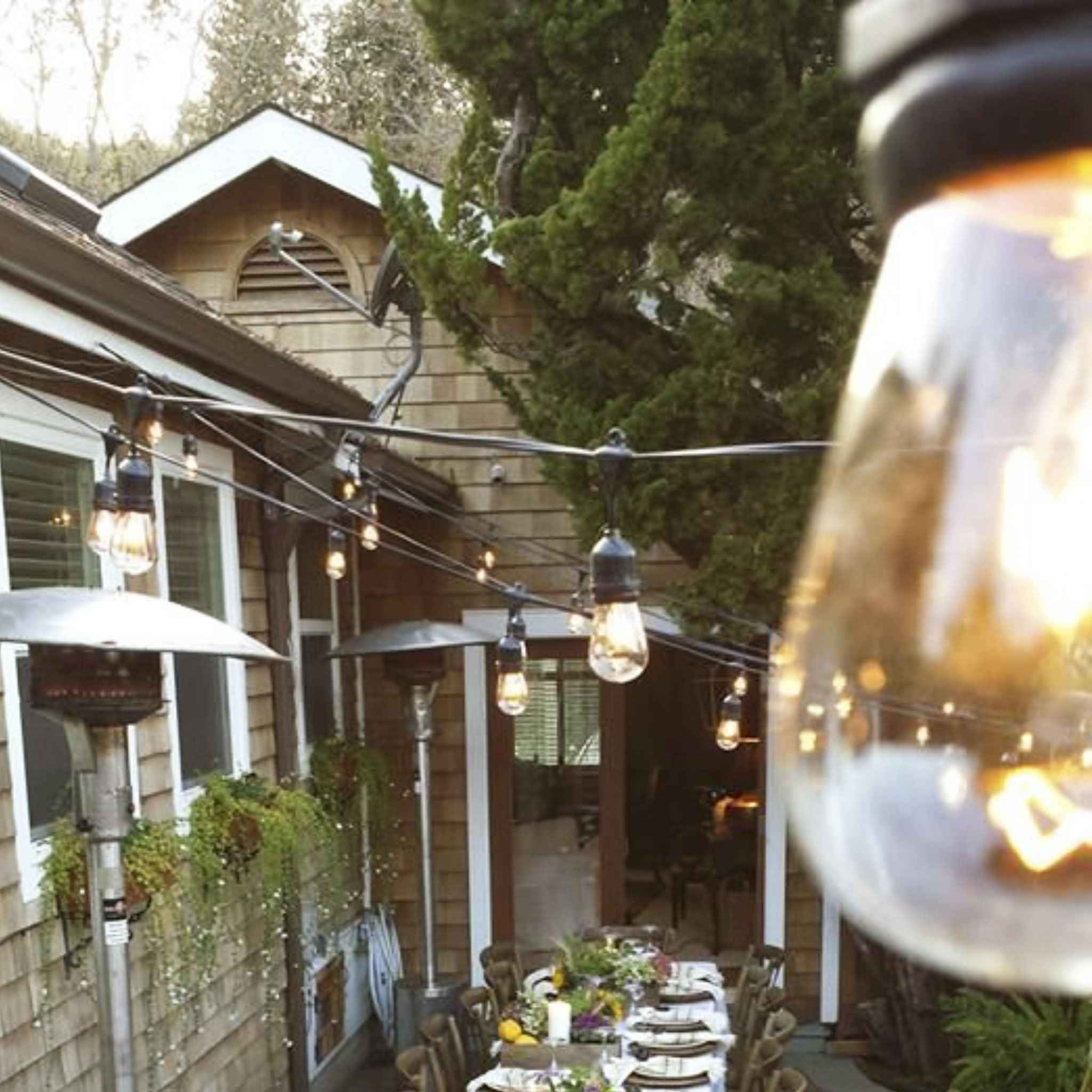 Patio String Lighting Sets Edison Bulbs Included | Shop Lee Display